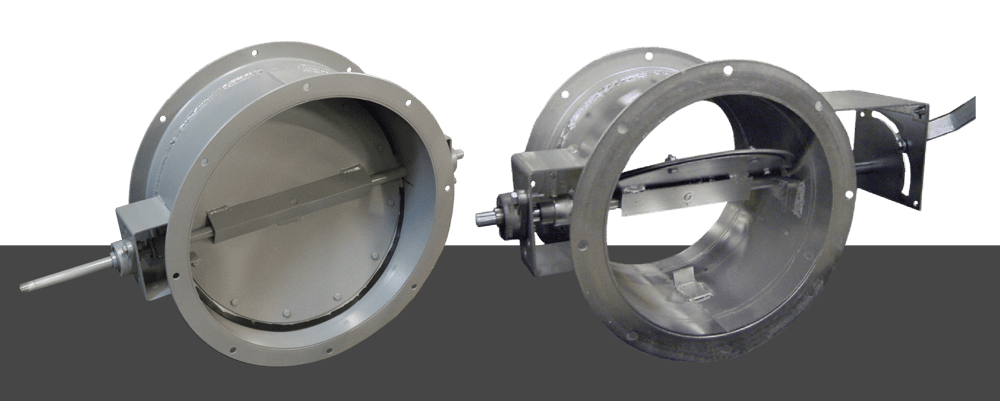 Round Control Dampers for Spiral Ducts